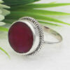 925 Sterling Silver Ruby Ring